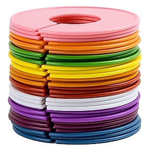 30PCS Closet Dividers Clothes Organizers - Sukh Girl Boy Closet Organizers Clothes Dividers Closet Labels Closet Separators Garment Organizer Hanger Markers Closet Size Dividers 10 Assorted Colors