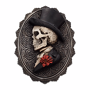 Nemesis Now Handsome Wall Plaque 24cm Grey, Polyresin, 22cm