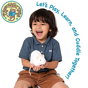 TigerHart Wylie The White Rat - 7 Inch Stuffed Animal Plush