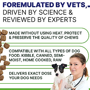 Advanced Hemp Hip & Joint Supplement for Dogs - Glucosamine for Dogs - Dog Joint Pain Relief Treats - Chondroitin Turmeric MSM Hemp Oil - Hemp Treats for Joint Health - Senior Mobility Support Chew