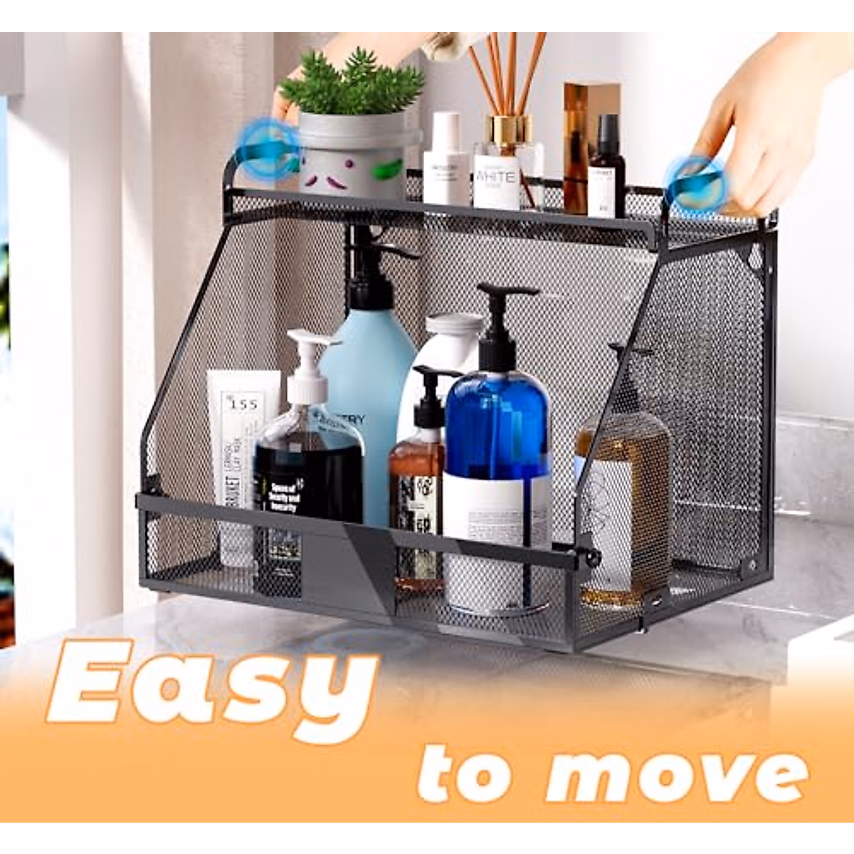 Foellstoe Hanging Fruit Basket for Kitchen, Kitchen Organizers and Storage Potato Onion Storage Wall Storage Baskets Pantry Organizers and Storage Stackable Basket