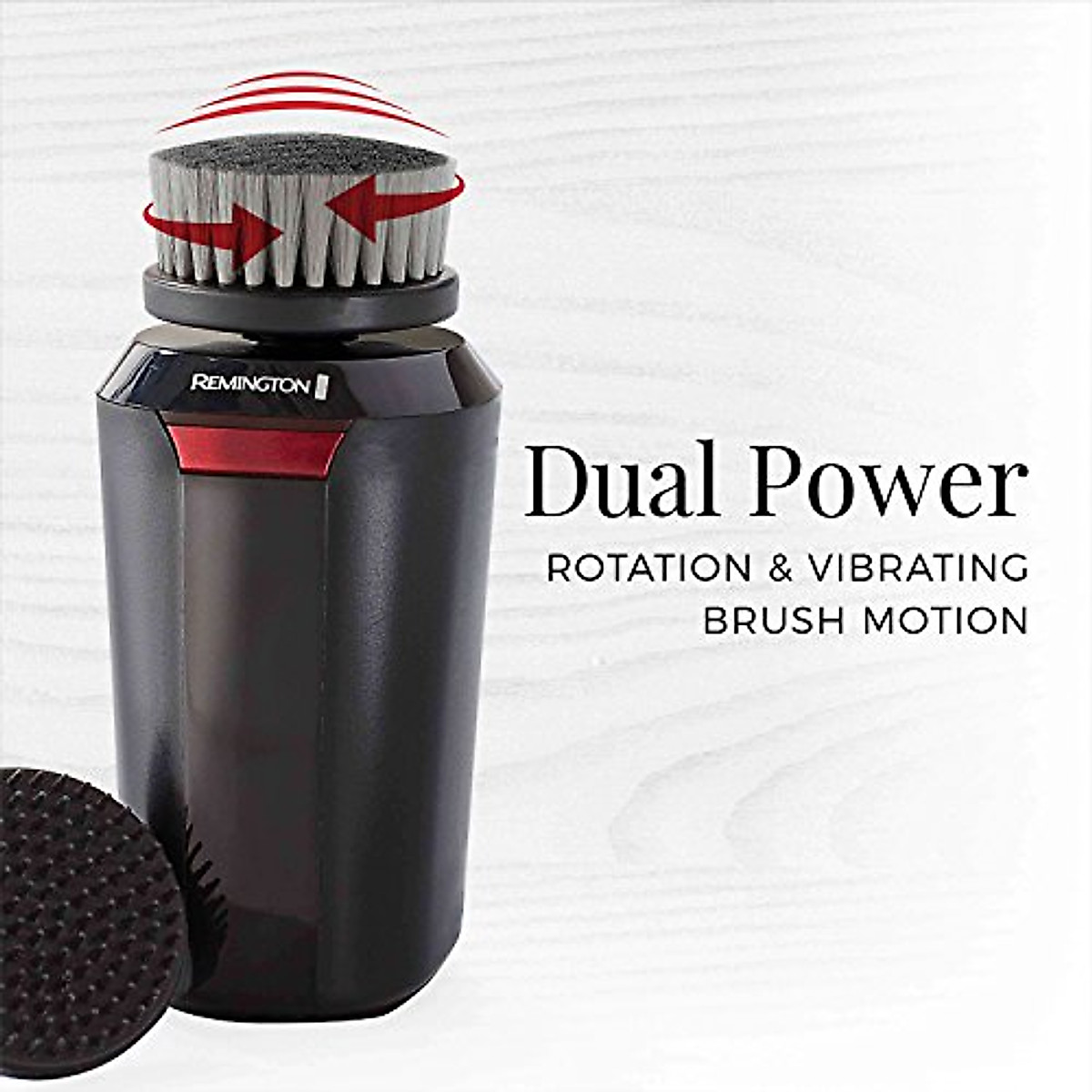 Remington Reveal Men's Compact Facial Cleansing Brush with Pre Shave and Charcoal Heads (FC1500B)