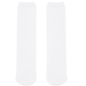 Gotneto Kids Child Soccer Socks Toddler Knee High Socks Boys Girls Soccer Socks Kids Tube Socks with Stripe Toddler Cotton Uniform Socks Youth Soccer Socks 1 Pair White One Size