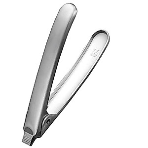 BESTonZON 3pcs Stainless Steel Clam Opener Blood Clam Clip Crab Crackers Seafood Tools Set Stainless Clam Clip Small Clam Opener Clam Clamp Kitchenware To Open Silver Oyster Shucking Knife