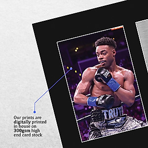 HWC Trading Errol Spence Jr Boxing Gifts Printed Signed Autograph Picture for Boxer Memorabilia Fans - US Letter Size