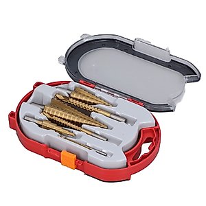LISND Straight Flute Step Drill Set, 6Pcs/Set Higher Hardness HSS Drills for Reaming
