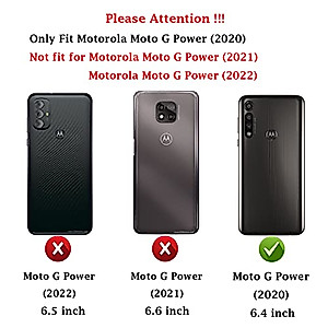 M MAIKEZI for Moto G Power 2020 case, Motorola G Power case 2020 with HD Screen Protector, Soft TPU Slim Fashion Non-Slip Protective Phone Case Cover for Motorola Moto G Power 2020 (Black Brushed TPU)