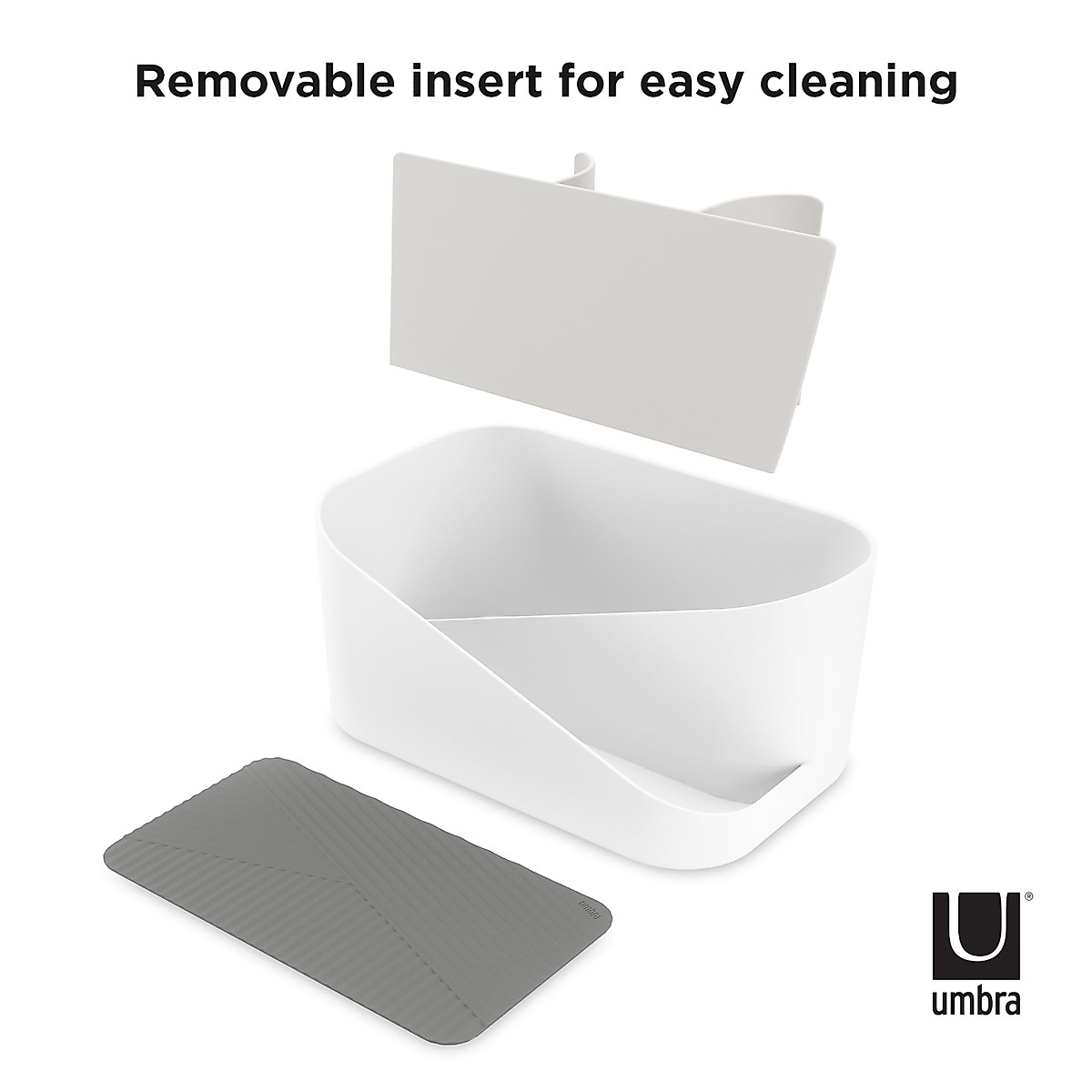 Umbra Glam Cosmetic and Accessory Organizer, Hair Tool, White