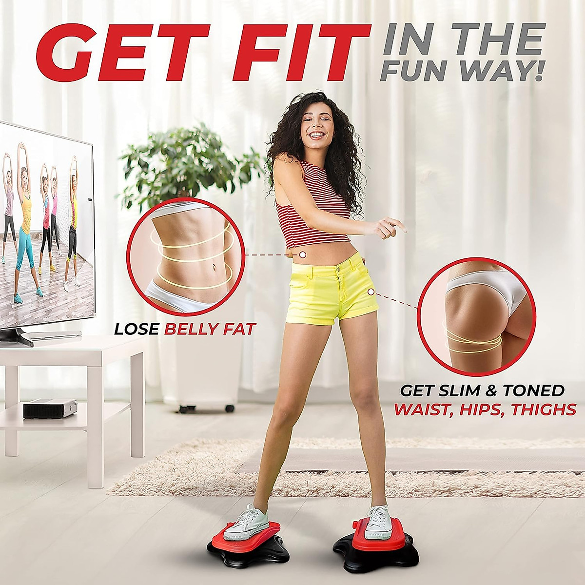 Yes4All Premium Surf Balance Board Trainer with Adjustable Stoppers for Improve Balance, Build Strength & Surf Trainer