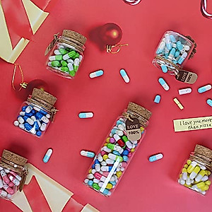 Infmetry Capsule Letters Valentines Day Gifts for Her Him Boyfriend Girlfriend Mom (Mixed Color 90pcs)