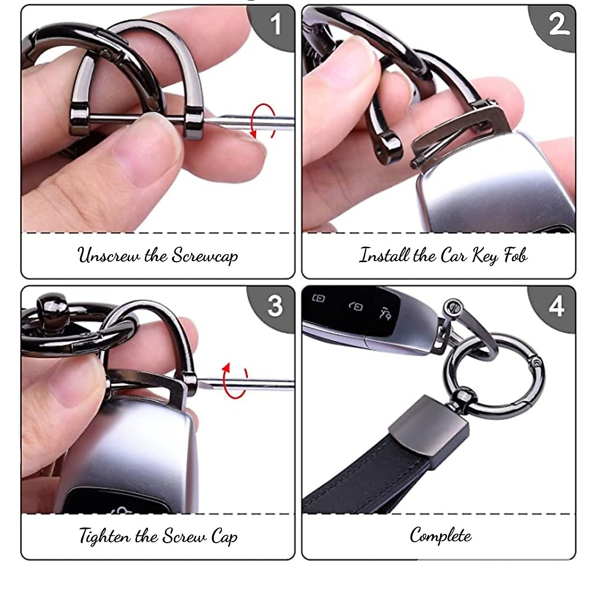 Alcantara - Suede Japanese JDM Car Keychain Fob for Toyota GR Land Cruiser Supra Hilux 86 Corolla Cross - Men & Women