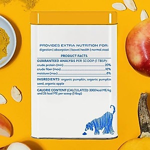 Native Pet Organic Pumpkin for Dogs (8 oz) - All-Natural, Organic Fiber for Dogs - Mix with Water to Create Delicious Pumpkin Puree - Prevent Waste with a Canned Pumpkin Alternative! (8 oz)