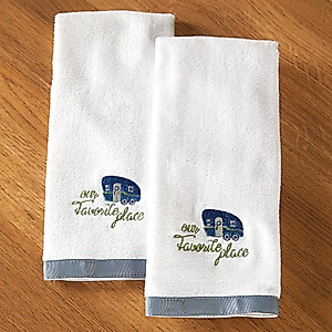 The Lakeside Collection Our Favorite Place is Together Bathroom Hand Towels - Set of 2