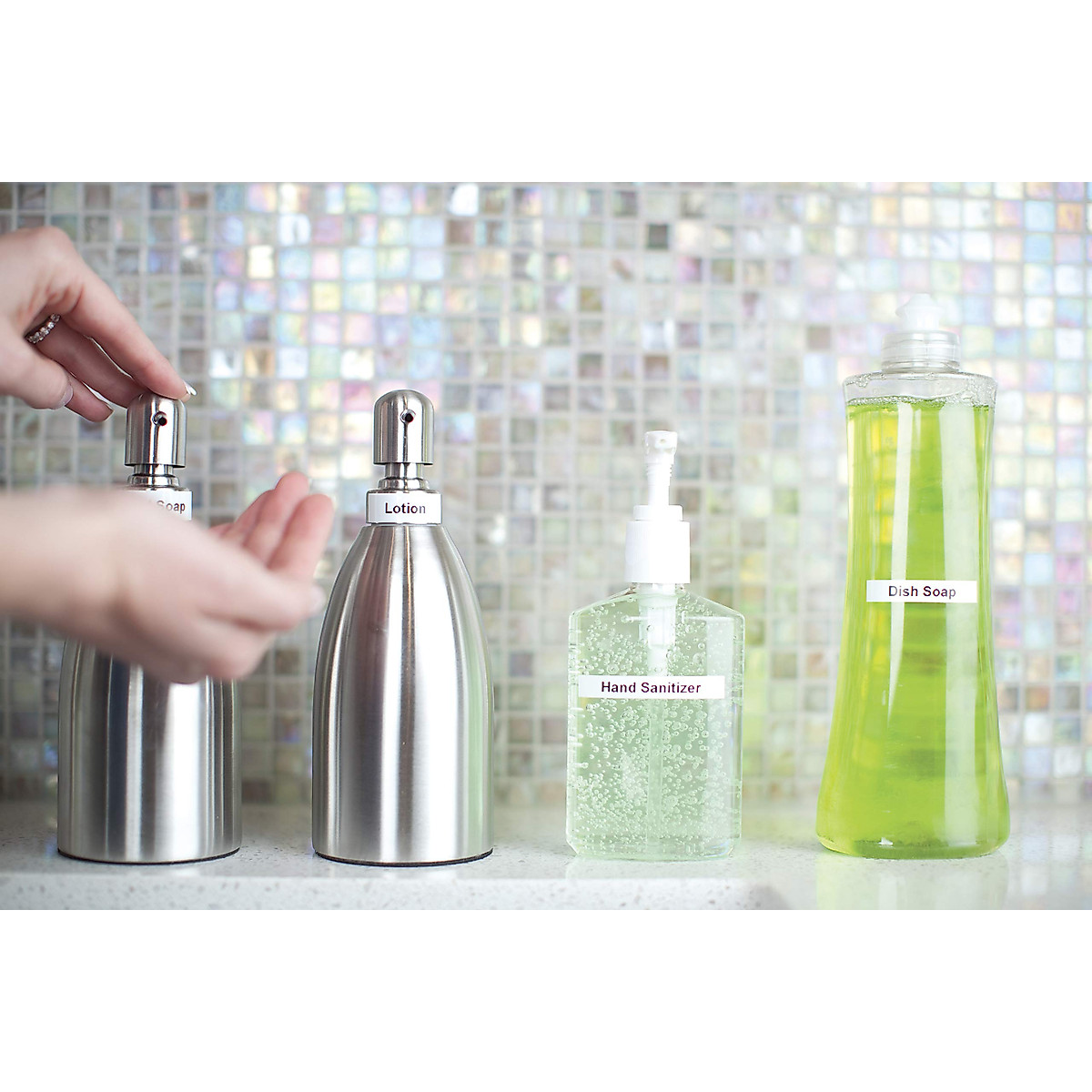 DYMO LT Paper Labels, Black Print on White Labels, 1/2-Inch x 13 Feet, 2 Rolls