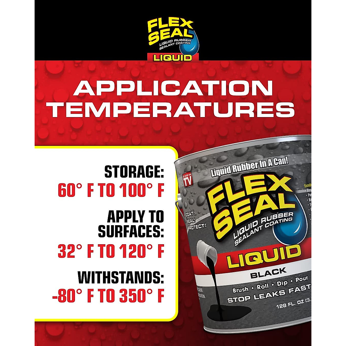 Flex Seal Liquid, 32 oz, Clear, Liquid Rubber Coating Sealant, Waterproof, Flexible, Breathable, and UV Resistant, Roof Repair, Basements, RV, Campers, Trailers, Marine, EPDM, Masonry