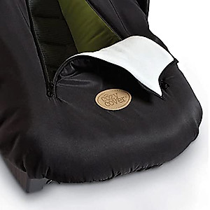 Cozy Cover Infant Car Seat Cover - The Industry Leading Infant Carrier Cover Trusted by Over 5.5 Million Moms Worldwide for Keeping Your Baby Cozy & Warm (Black)