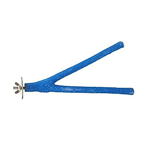 A&E Cage Company 0.75" x 8" Forked Sand Covered Perch - Small Sandstone