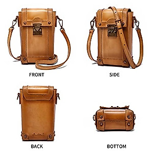 Montana West Mini Crossbody Bag for Women Genuine Leather Vintage Shoulder Bag Cell Phone Purse MWG01-9062TN