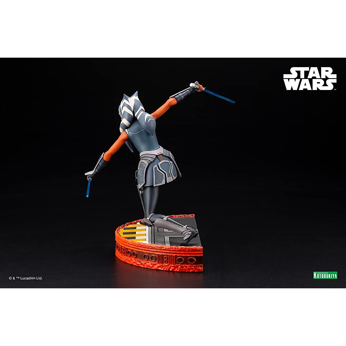 Kotobukiya Star Wars: The Clone Wars: Ahsoka Tano ARTFX Statue, Multicolor