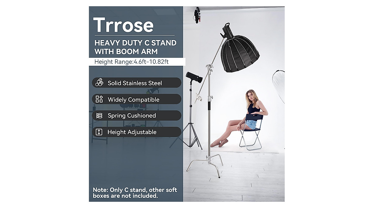 Adjustable Backdrop Stand 6.5 x 6.5ft for Photography & Events