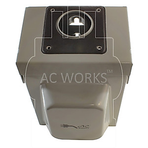 AC WORKS Super Durable Industrial Grade Locking Power Input Inlet (L14-30 Metal Box)