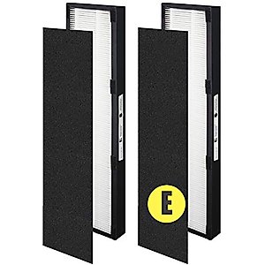 Lhari True HEPA Replacement Filter E Size, Compatible with Idylis IAP-GG-125, FIL-GG-125 and Germguardian AC5000 Series FLT5000 Filter C, Pack of 2