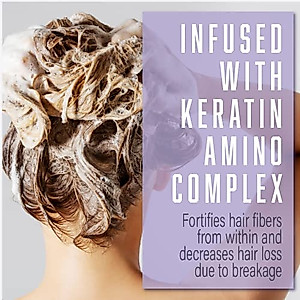 Keranique Color Boost Scalp Revitalizing Keratin Shampoo for Color Treated Hair | Keratin Hair Treatment | Keratin Amino Complex, Free of Sulfates, Dyes and Parabens, 8 Fl Oz (Pack of 2)
