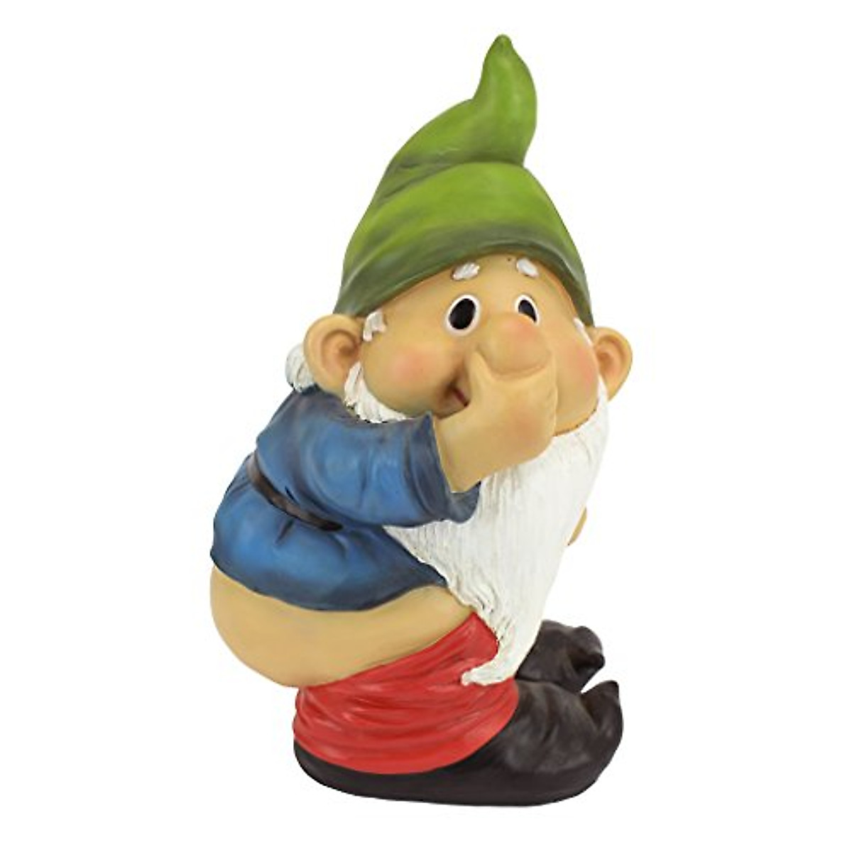 Design Toscano QM2432400 Garden Gnome Statue - Stinky the Garden Gnome - Naughty Gnomes - Mooning Gnomes Statues,Single