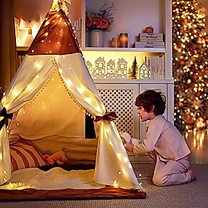 Homemory 2 Pack Each 20 Ft 60 LED Short Fairy Lights Battery Operated Christmas String Lights with Remote, Waterproof 8 Modes Firefly Twinkle Lights for Christmas Tree, Wreath Decor