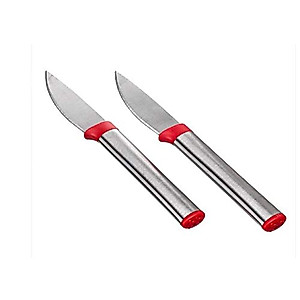 Joie Paring Knives Bundle with Joie Stainless Steel Flex Paring Knives (Assorted Colors)