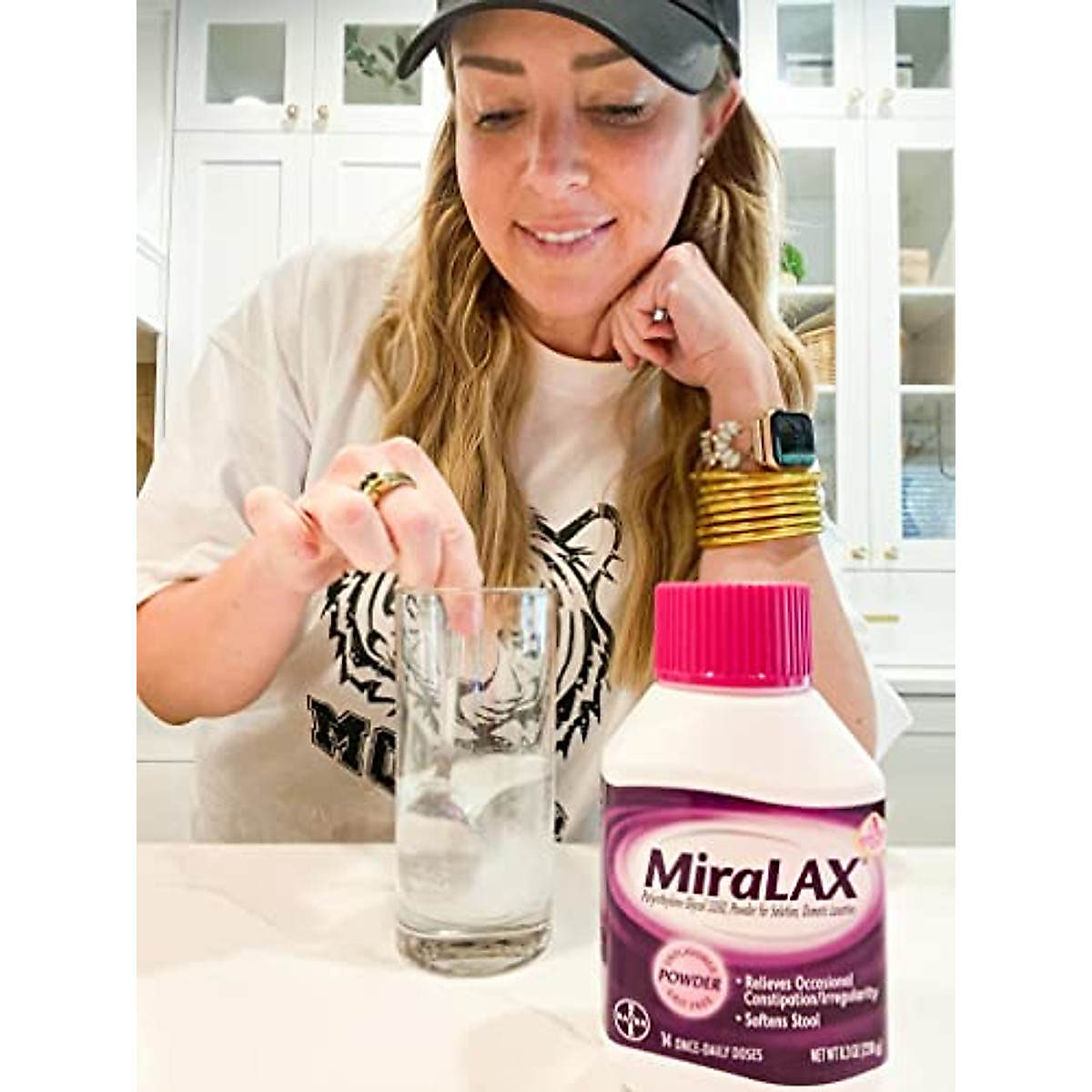 MiraLAX Laxative Powder for Gentle Constipation Relief, #1 Dr. Recommended Brand, 45 Dose Polyethylene Glycol 3350, Stimulant-Free, Softens Stool