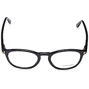 Tom Ford FT5401-0001-51 Black Eyeglasses, Shiny Black, 51-20-145