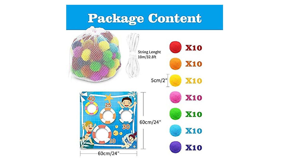 HiDiT 70PCS Reusable Water Balls for Fun Summer Games