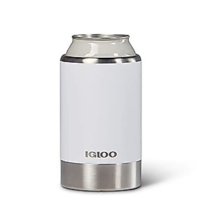Igloo 12 OZ White Stainless Steel Coolmate Can Sleeve (Standard)