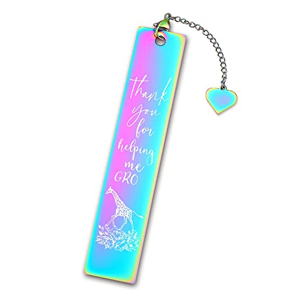 Thank You Giraffe Inspirational Bookmark Gifts for Women Girls Giraffe Lovers Bookworm Sister Daughter Lovers Book Female Friend Sister Gifts Friendship Gifts