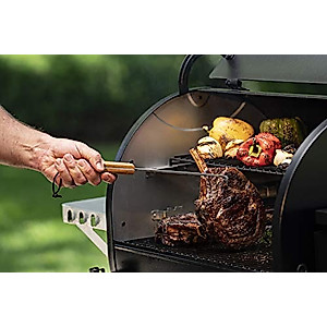 Traeger Pellet Grills BAC533 BBQ Pig Tail Accessory, Silver with Brown