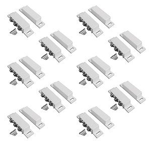 10 Sets Pack of NO&NC Magnetic Door Contacts Alarm Reed Switch Sensor
