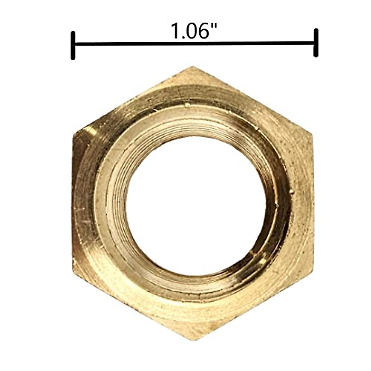 GRIDTECH 2 Pack Brass Garden Hose Adapter Fitting, 1/2” NPT Female Threads and 3/4" GHT Male Connector, shower pipe arm handshower, Heavy-Duty High-Pressure Support, Rust and Corrosion Resistant