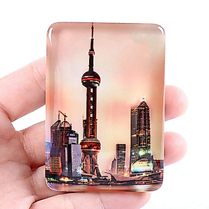 8 Pcs Custom Fridge Magnets , Personalized Photo Crystal Glass Refrigerator Magnets for Office Cabinets, Whiteboards, Photos, Beautiful Decorative Magnets for Gift, Decorate Home (Rectangle)