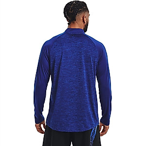 Under Armour Men's UA Tech 2.0 Novelty 1/4 Zip, Bauhaus Blue (456)/Black, Medium