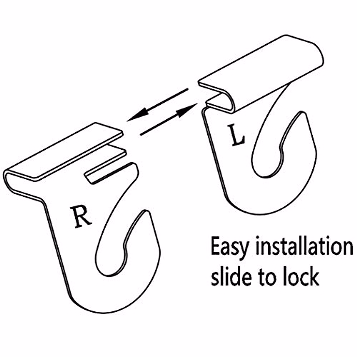 LeoHuks 20 Pairs Drop Ceiling Hooks for Office,Classroom & Home,Great for Hanging Plants,Signs,Lights & Decorations,Metal T-Bar Hooks for Suspended Drop Ceilings,Holds up to 20 lbs