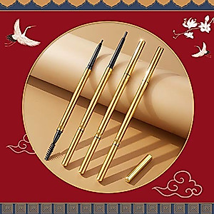 ZEESEA [Palace Identity] Eyebrow Pencil，Makeup Infallible Long-Lasting Eyebrow pencil, Ultra-Fine Felt Tip, Quick Drying Formula, Derived from Oriental Aesthetics