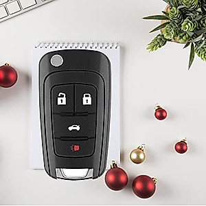 Keyless Entry Remote Uncut Flip Key Fob Fits for Chevrolet Cruze/Equinox 11-2015, Buick Lacrosse10-2016 FCCID: OHT01060512 315Mhz (Pack of 1)