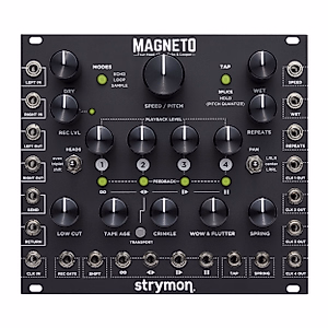 Strymon Magneto Four Head Tape Delay And Looper Eurorack Module with Spring Reverb for Eurorack Synth Setups