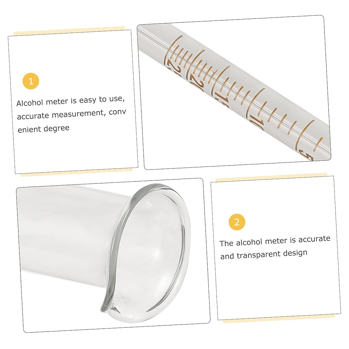 SEWOART Vinometer Meter Tester for Wine Precision Alcoholmeter for Measuring Wine Percentage