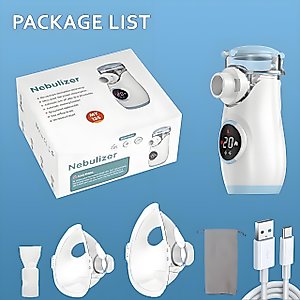 Misty Nebulizer, Portable Nebulizer with Intuitive LED Interface and Auto-Cleaning, Handheld Nebulizer for Adults Kids