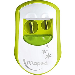 Maped Clean 2 Hole Pencil Sharpener, Assorted Colors (030249)