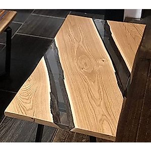 Epoxy Table, Live Edge Wooden Table, Epoxy Resin River Table, Natural Wood,Dining Table, Natural Epoxy Table, Resin Table