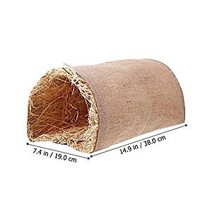 UKCOCO Hamster Tunnel Tube, Small Animals Hideout Nest DIY Arched Hiding Interactive Toy for Rabbit Squirrel Chinchilla Ferrets Rat