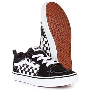 Vans YT Filmore Sneaker, Checkerboard Black White, 4 US Unisex Big Kid